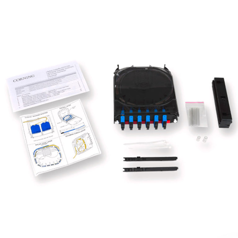 CCH Pigtailed Splice Cassette 12 F, SC UPC Duplex, Single-mode (OS2 ...